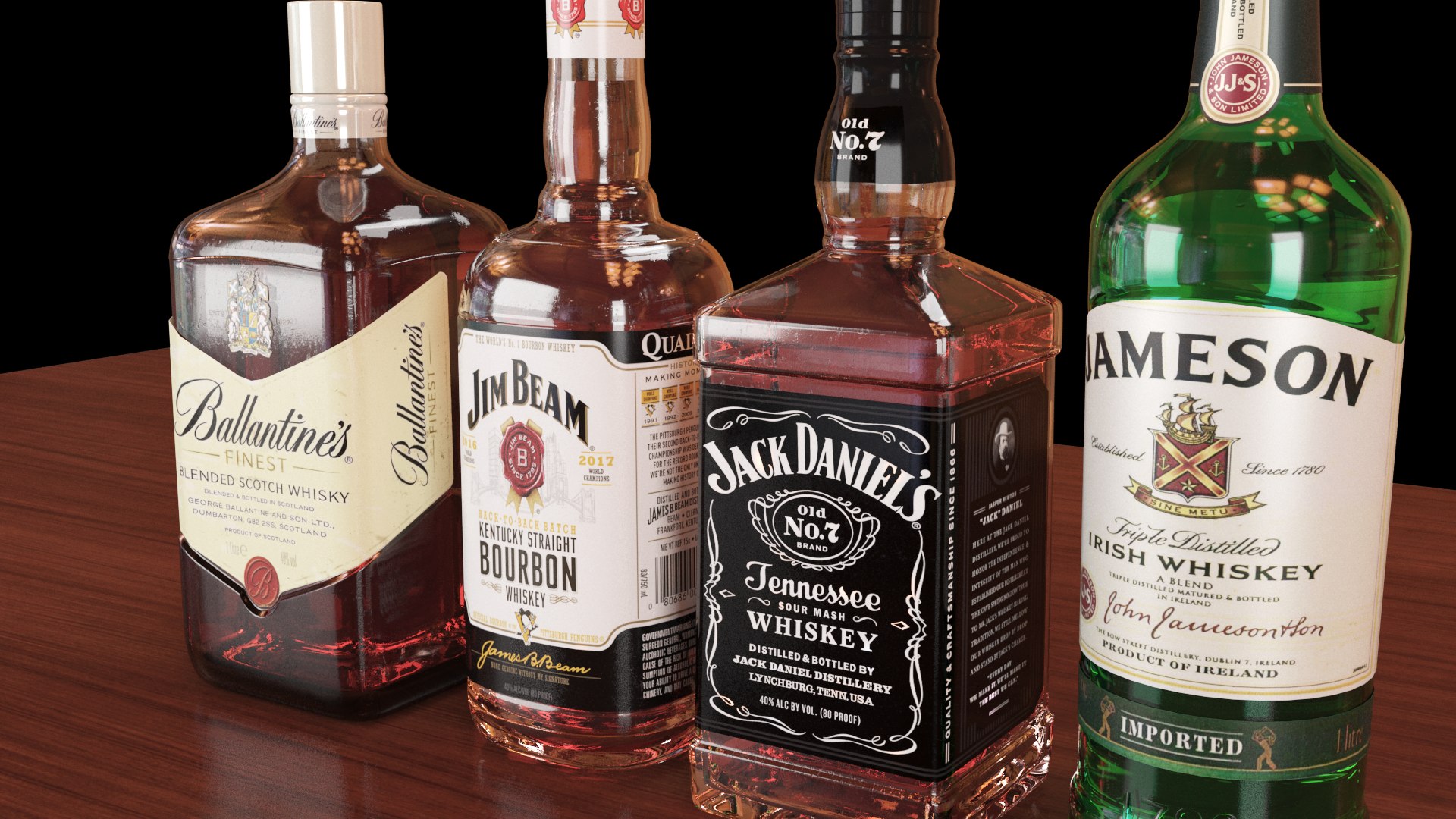 Whisky Bottle Collection - Exquisite 3D Models Model - TurboSquid 2085705