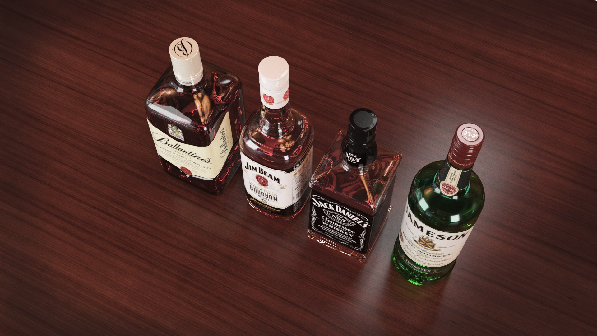 Whisky Bottle Collection - Exquisite 3D Models Model - TurboSquid 2085705