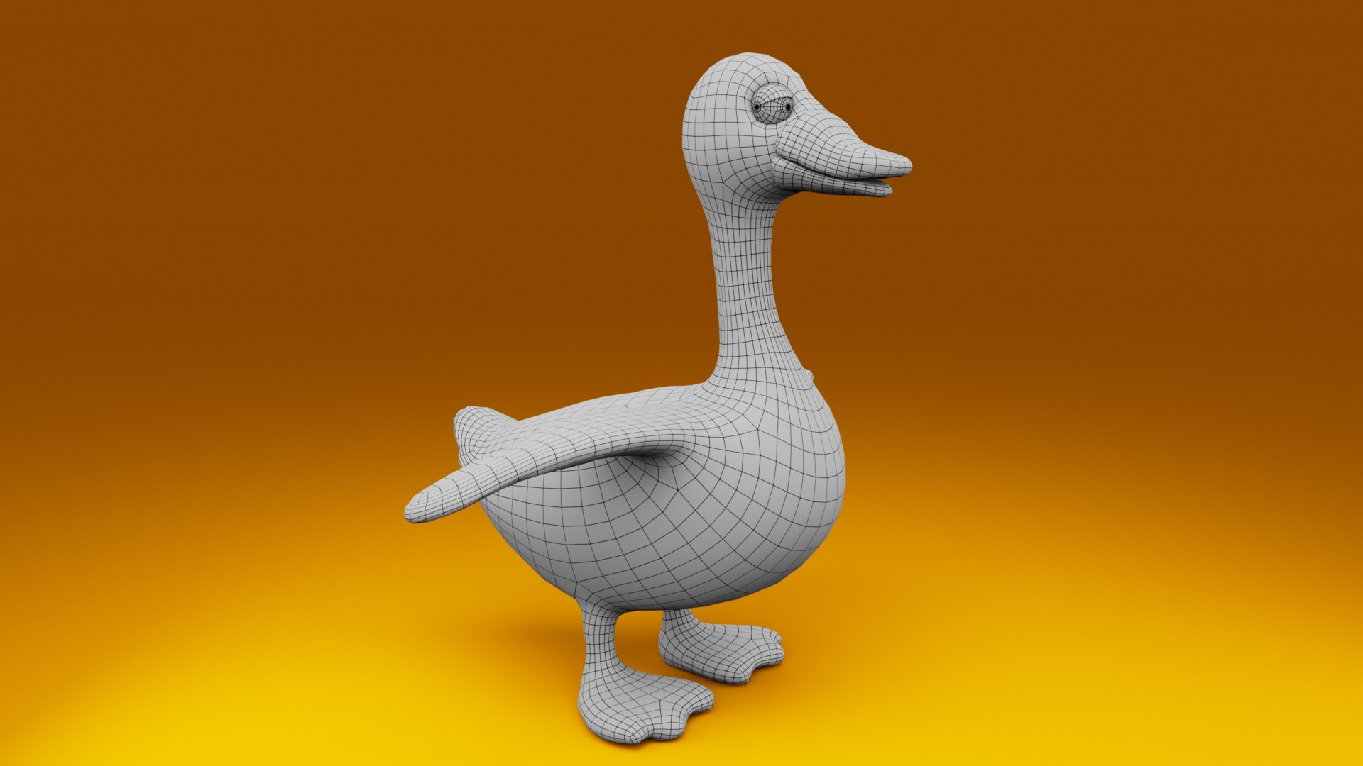3D Model Stylized Cartoon Goose 3D Model - TurboSquid 2204486