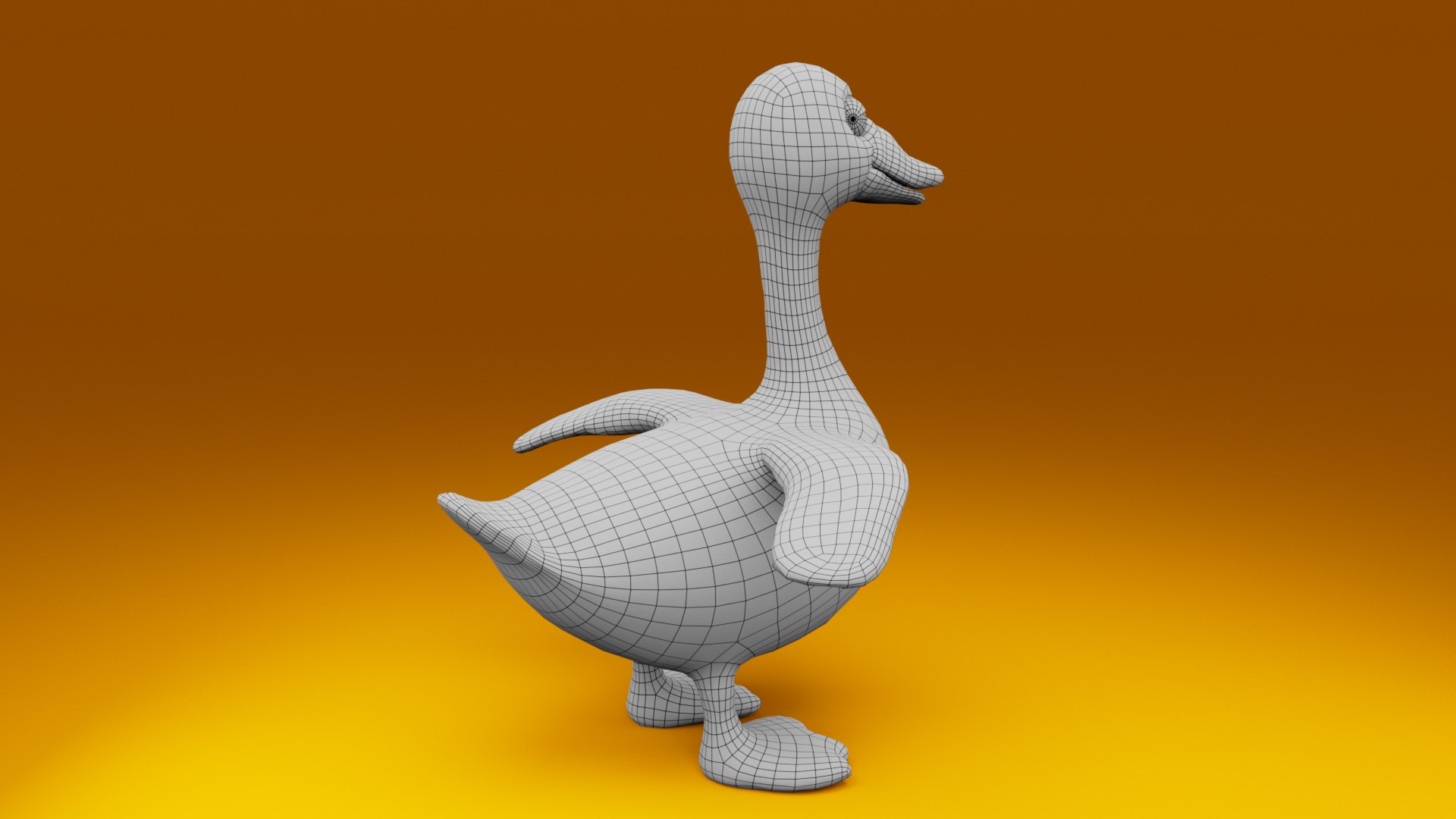 3D Model Stylized Cartoon Goose 3D Model - TurboSquid 2204486
