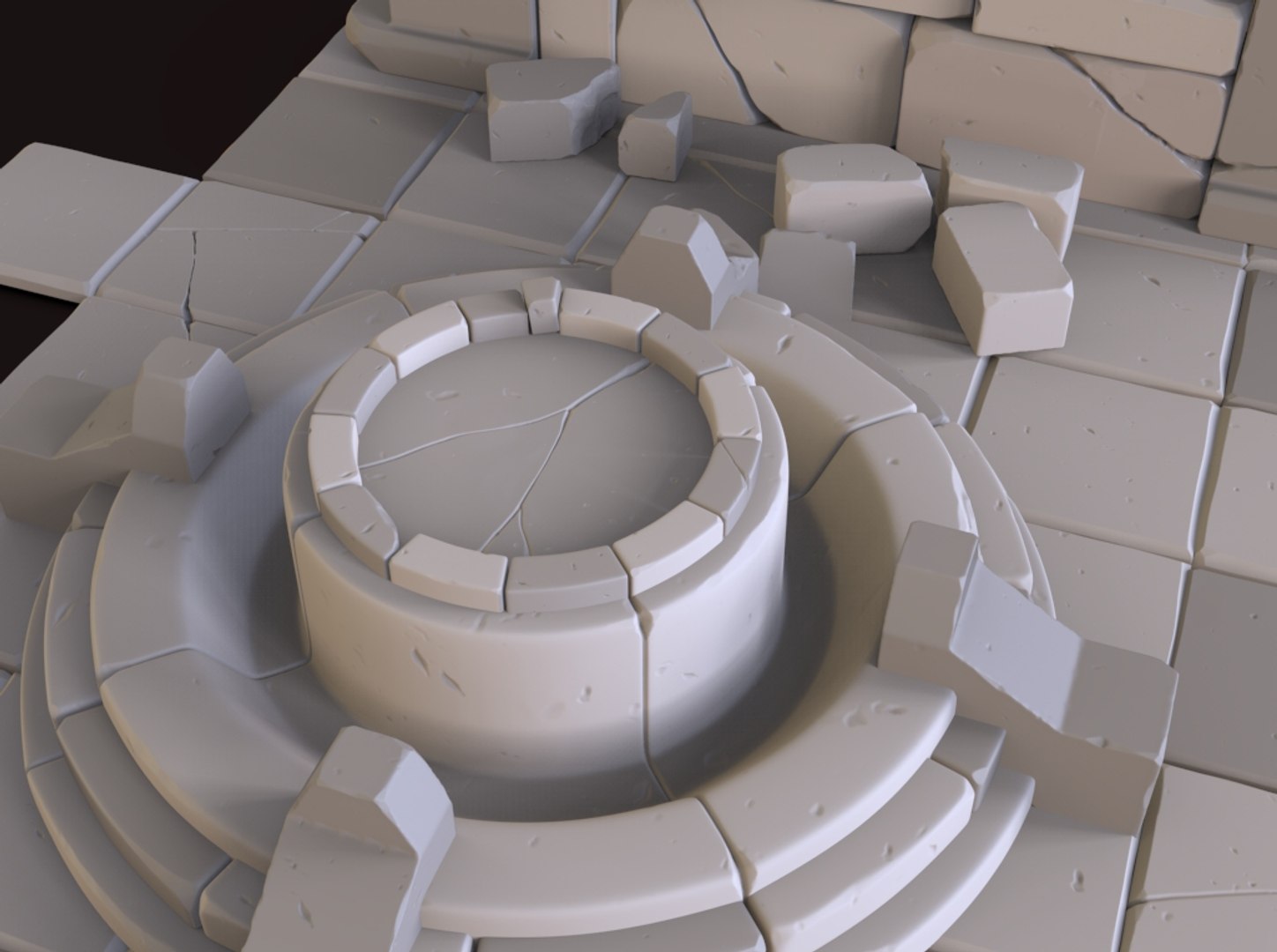 Cartoon Ruin 3D Model - TurboSquid 1472129