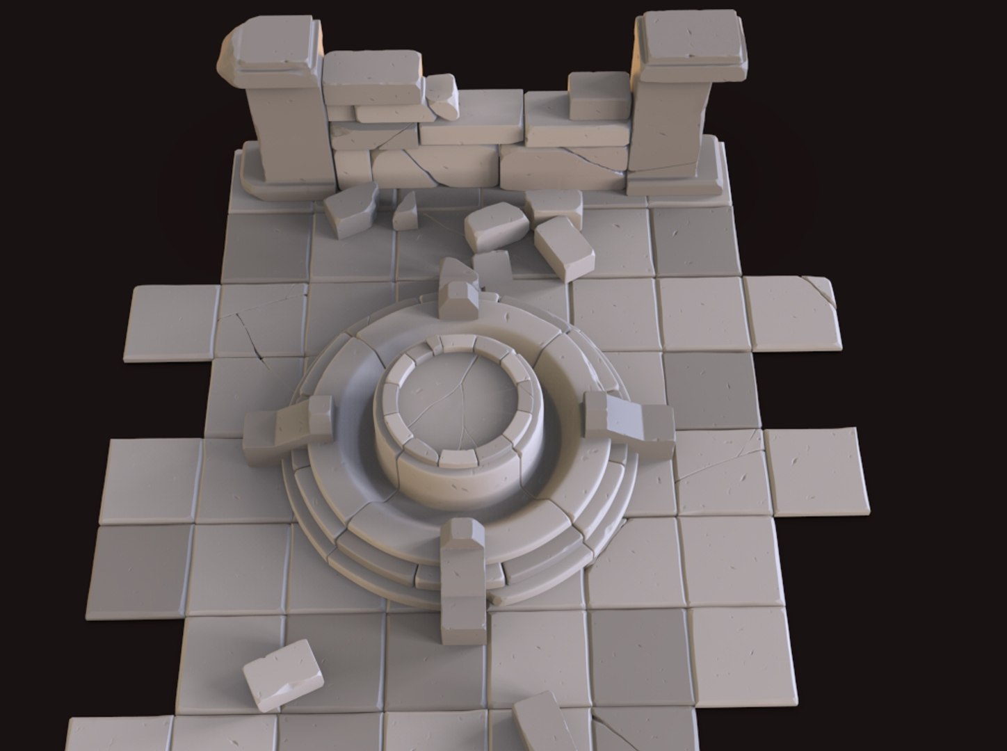 Cartoon Ruin 3D Model - TurboSquid 1472129