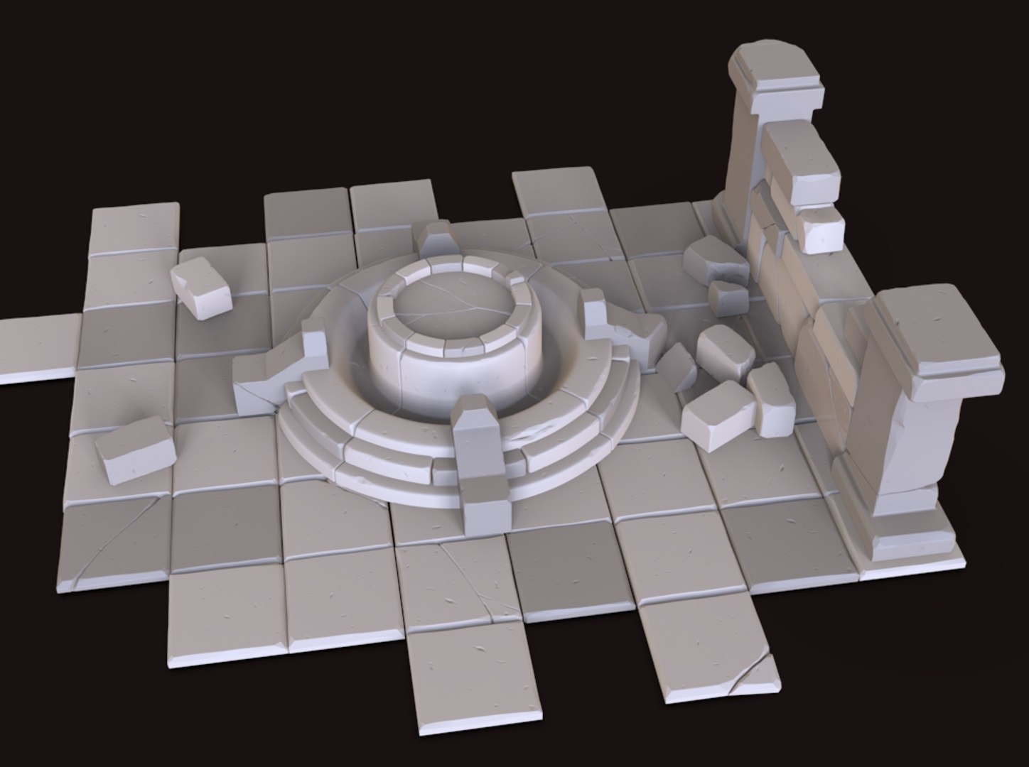 Cartoon Ruin 3D Model - TurboSquid 1472129