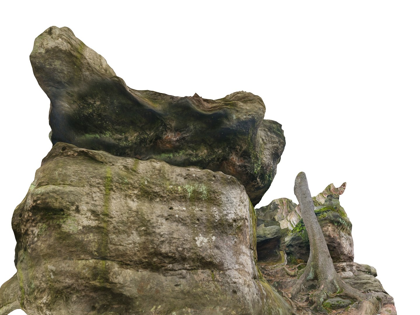 Forest rock cliff 16k 3D model - TurboSquid 1176765