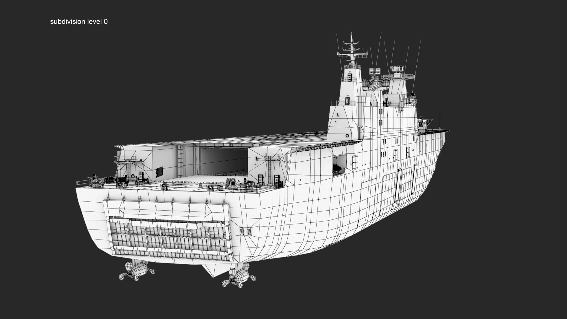 HMAS Adelaide LHD model - TurboSquid 1732890