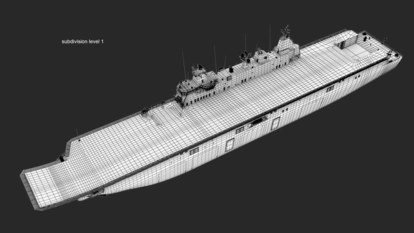 HMAS Adelaide LHD model - TurboSquid 1732890