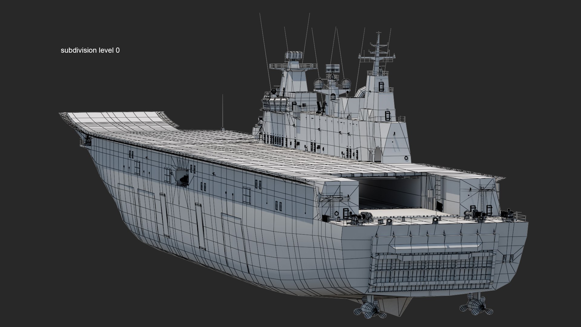 HMAS Adelaide LHD model - TurboSquid 1732890