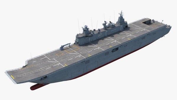 HMAS Adelaide LHD model - TurboSquid 1732890