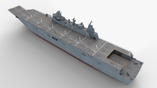 HMAS Adelaide LHD model - TurboSquid 1732890