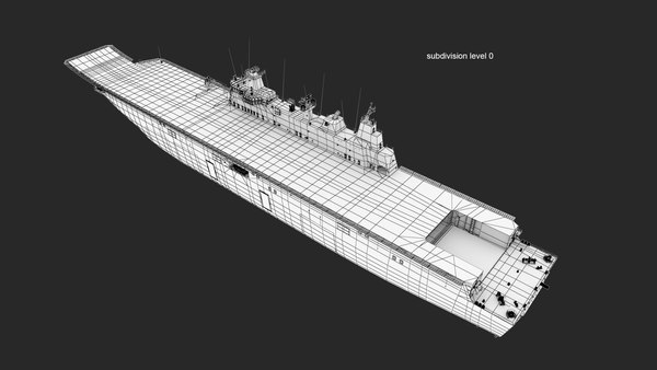 HMAS Adelaide LHD model - TurboSquid 1732890