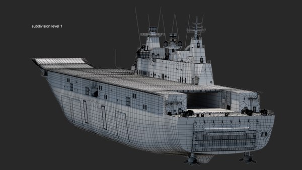 HMAS Adelaide LHD model - TurboSquid 1732890