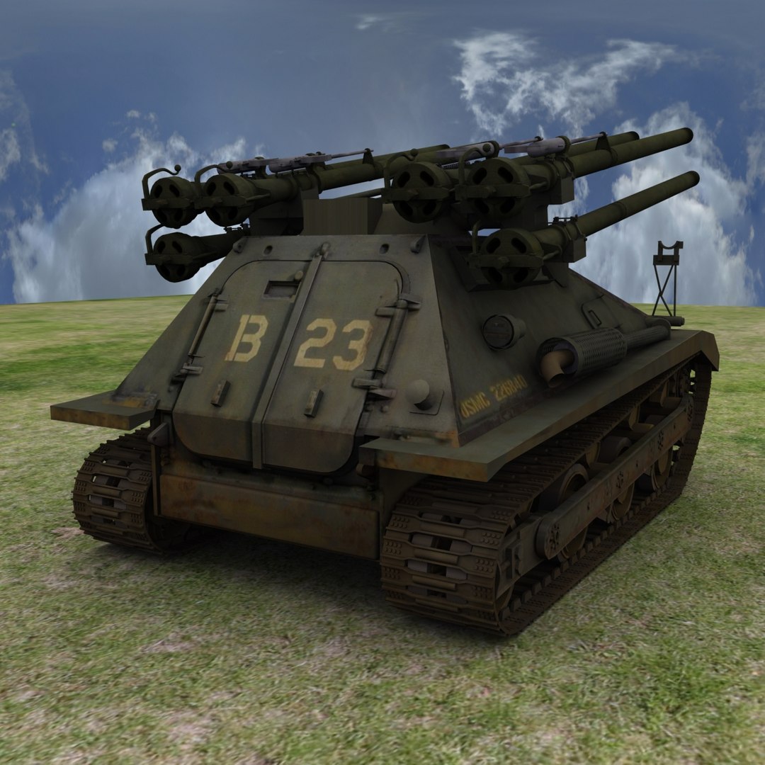 3d Model M50 Ontos Tank