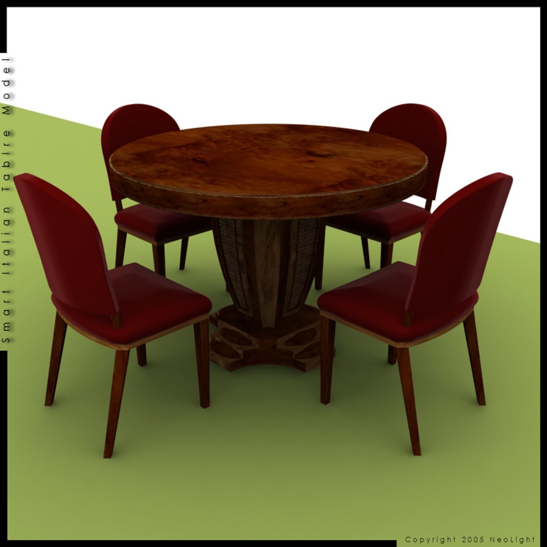 3d Italian Style Table