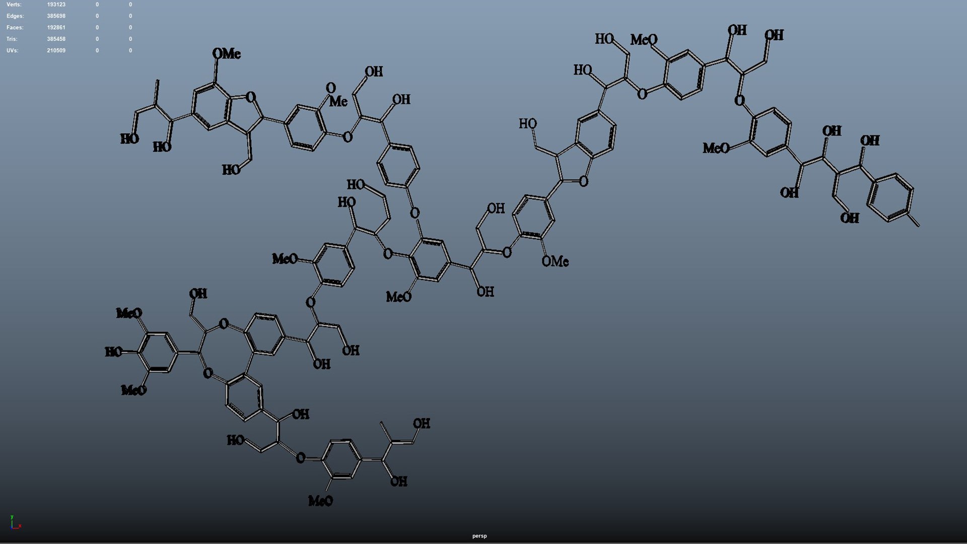 3D Lignin Structure - TurboSquid 2195184