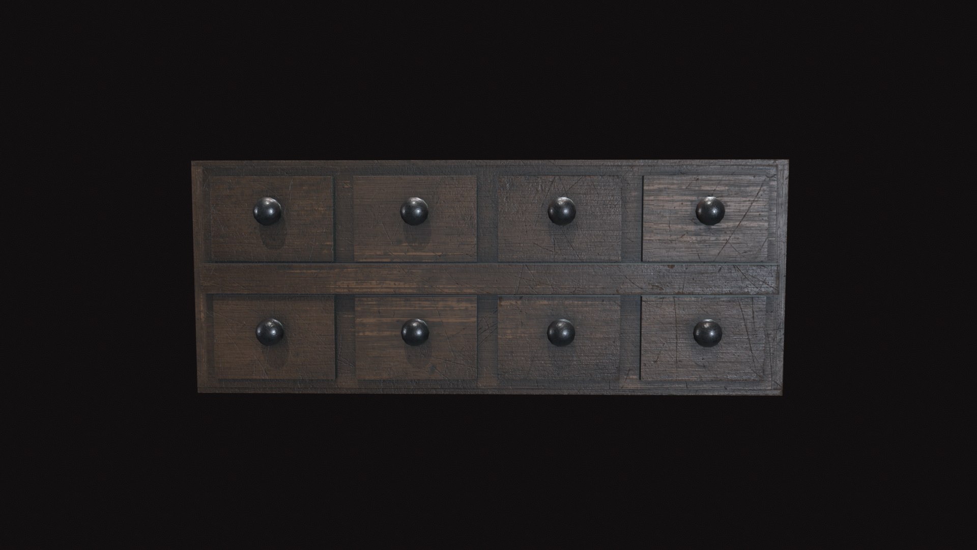 3D Medieval Wall Cabinet 01 Model - TurboSquid 2320553