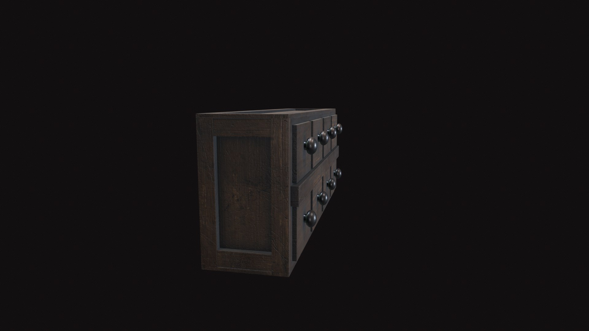 3D Medieval Wall Cabinet 01 Model - TurboSquid 2320553