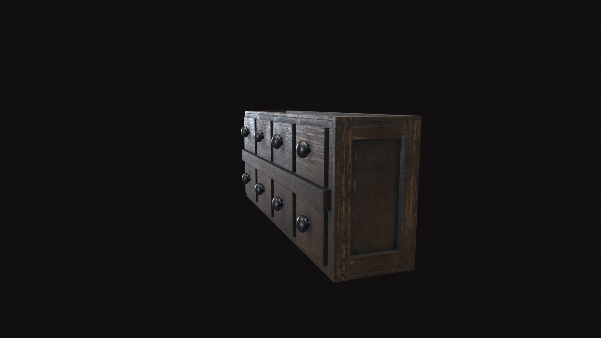 3D Medieval Wall Cabinet 01 Model - TurboSquid 2320553