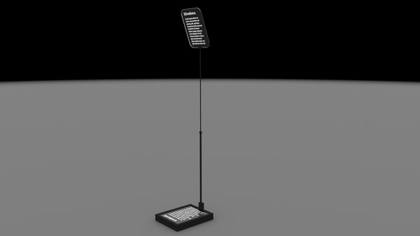 3D модель Glass Autocue for events - TurboSquid 1926566