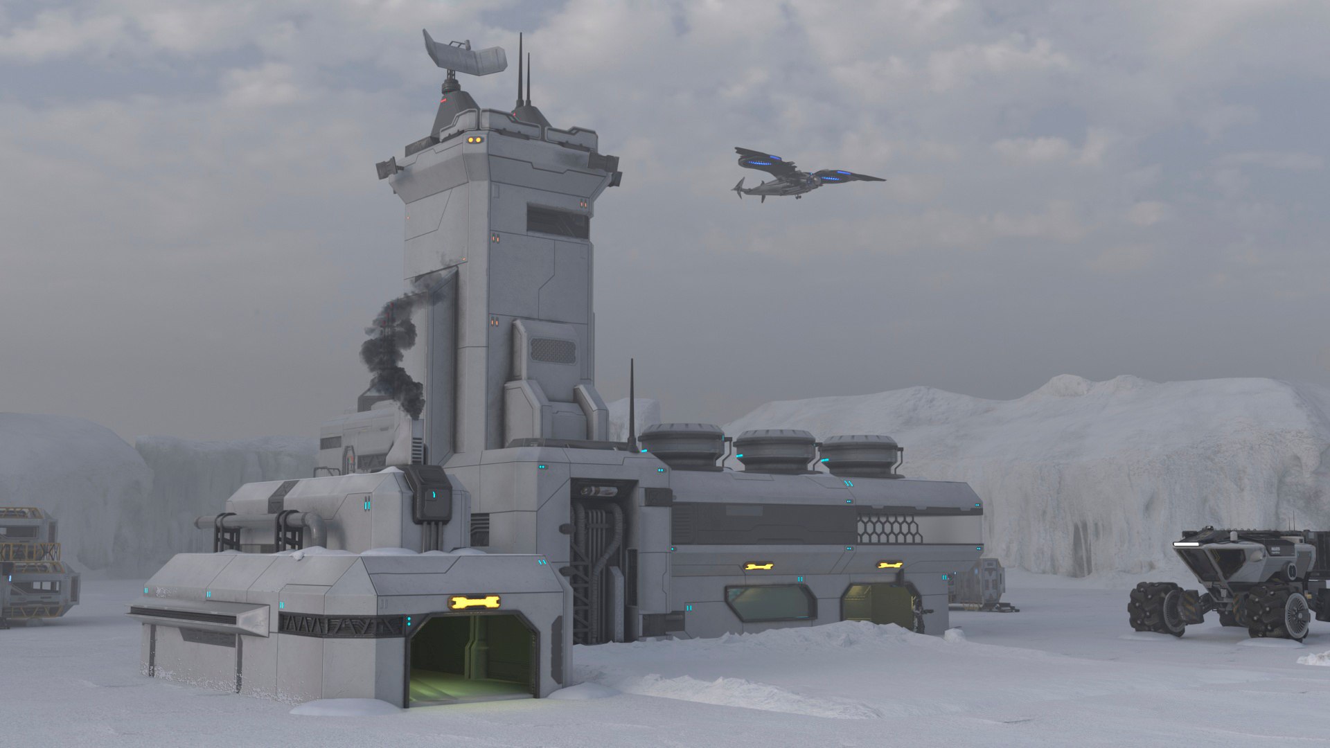 MARS BUILDING Model - TurboSquid 1838763