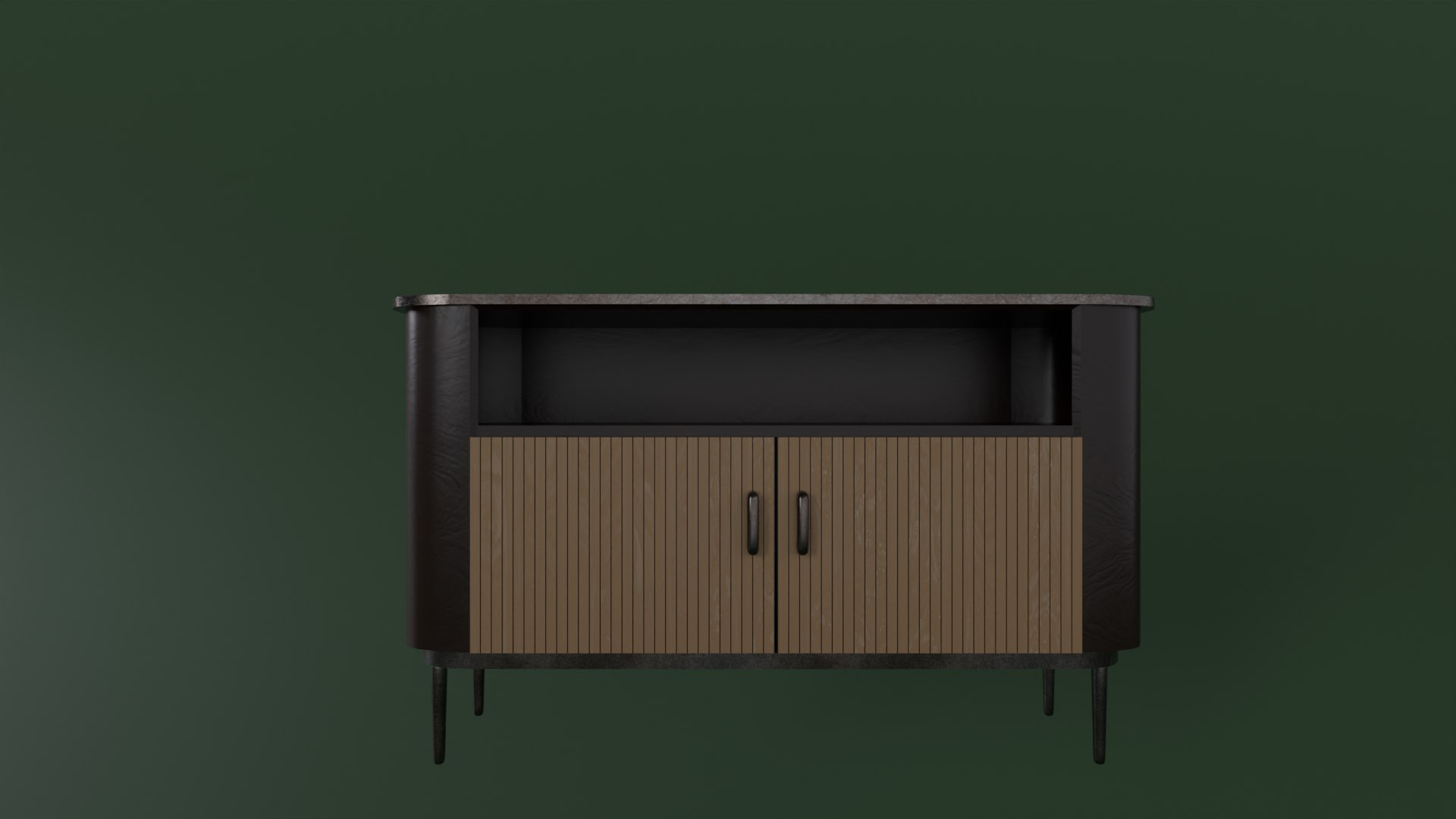 3D Mid Century Modern Console Table Model - TurboSquid 2248792