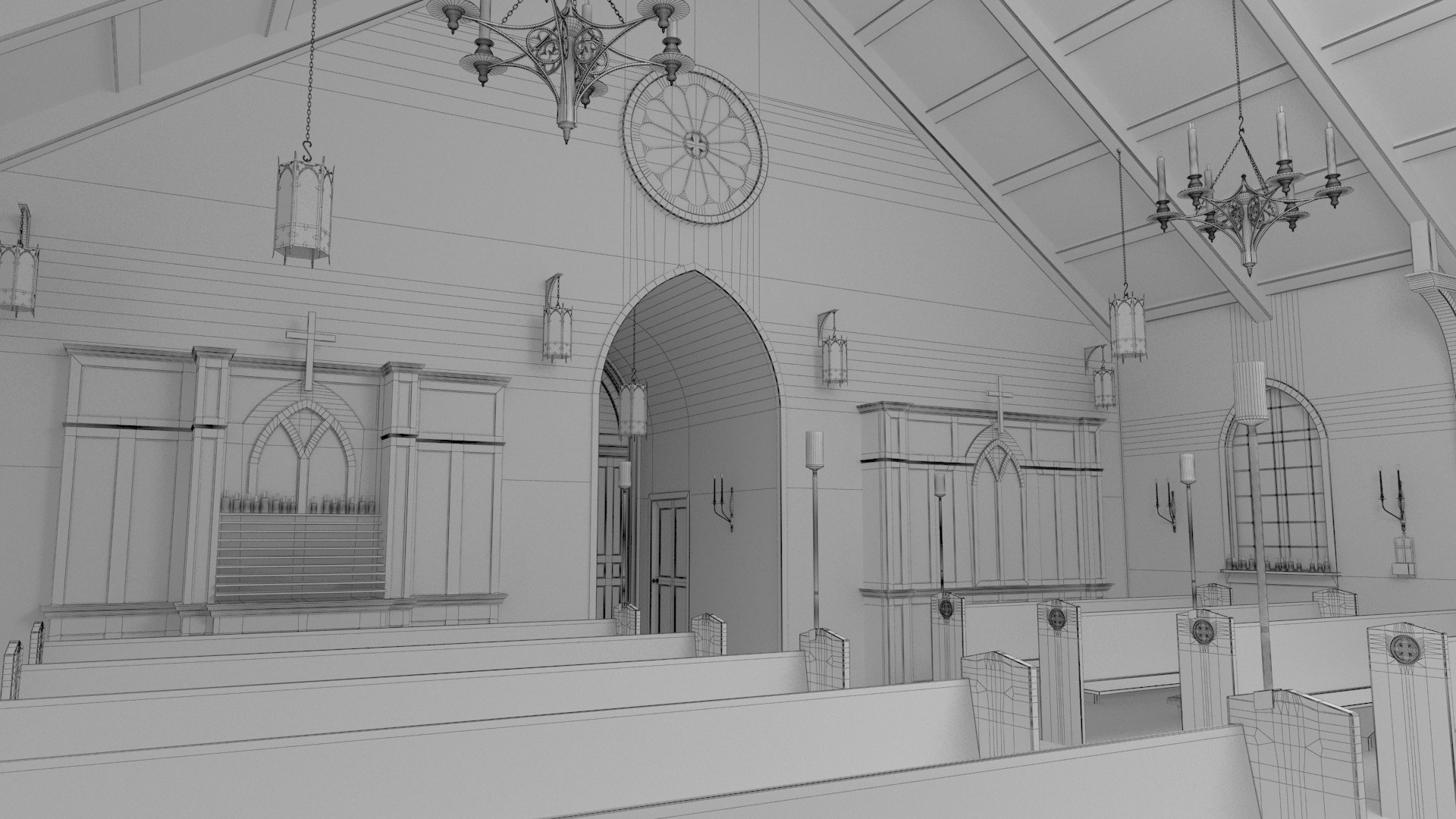 Church Interior 8K PBR Texture 3D model - TurboSquid 1903281