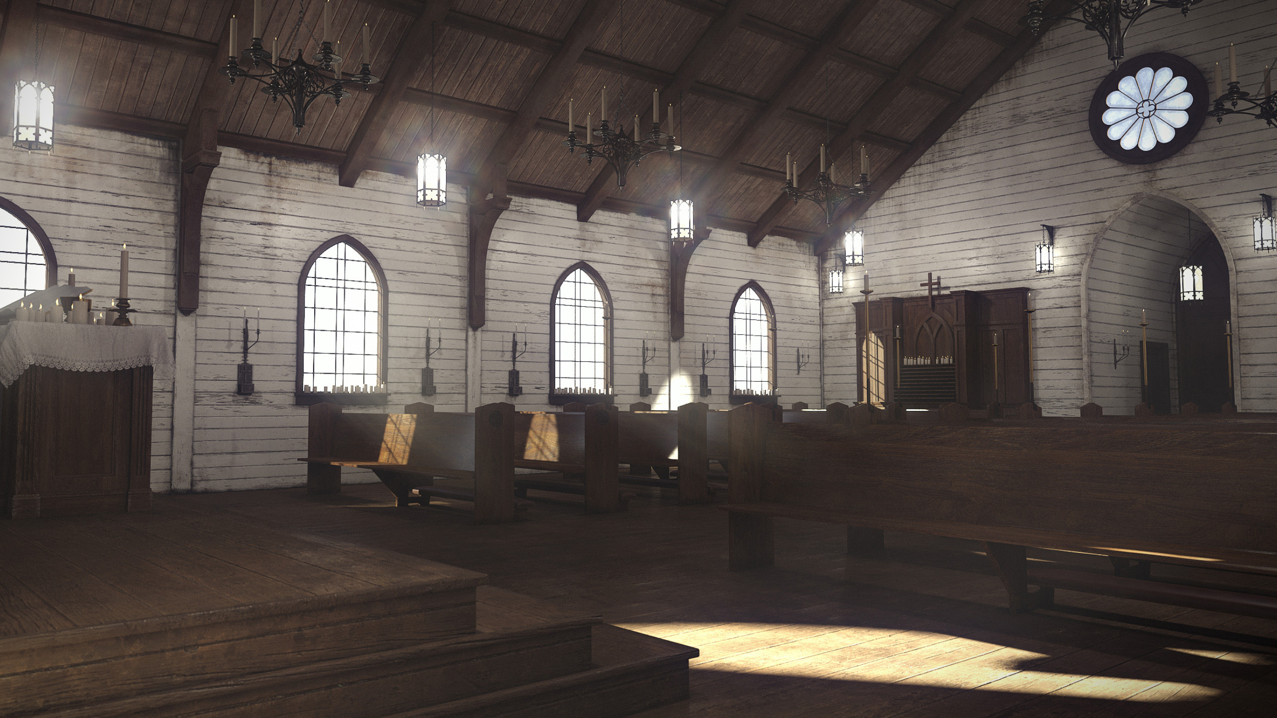modelo 3d Church Interior 8K PBR Texture - TurboSquid 1903281