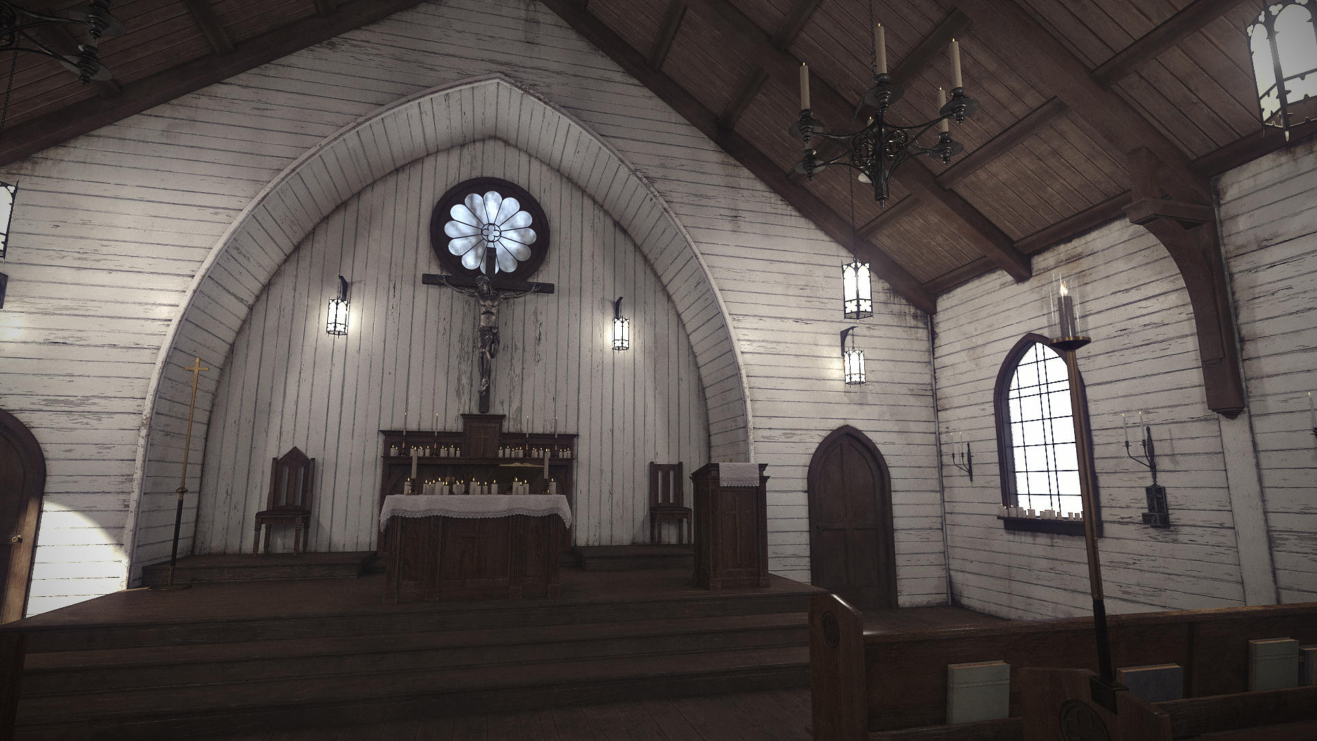 Church Interior 8K PBR Texture 3D Model - TurboSquid 1903281