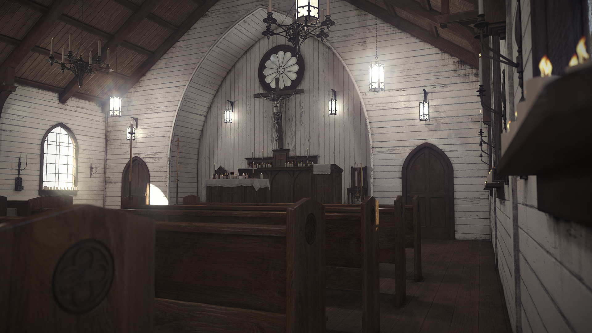 modelo 3d Church Interior 8K PBR Texture - TurboSquid 1903281