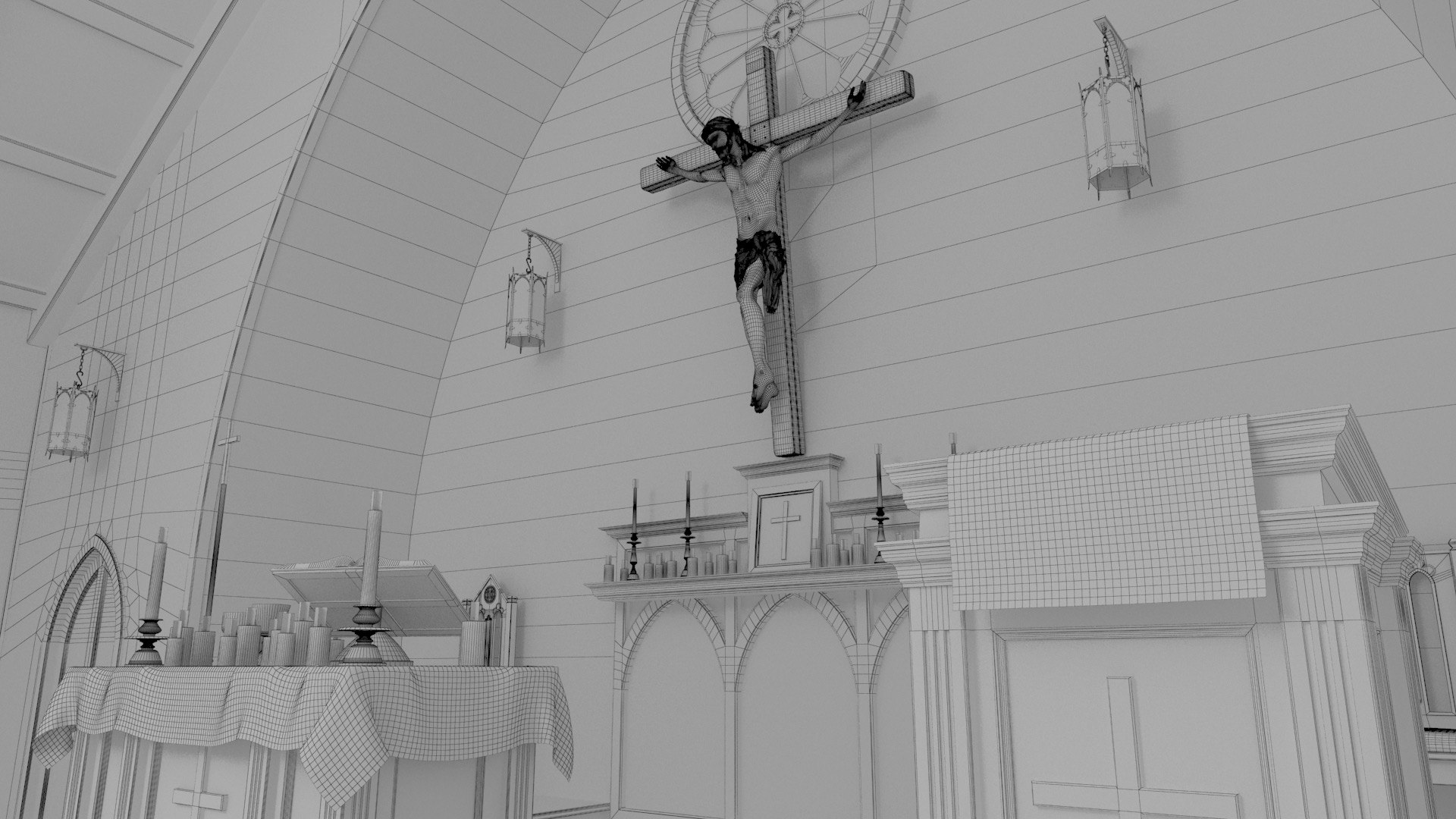 Church Interior 8K PBR Texture 3D model - TurboSquid 1903281