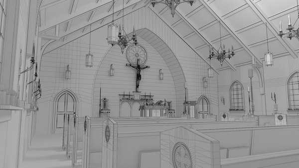 Church Interior 8K PBR Texture 3D model - TurboSquid 1903281