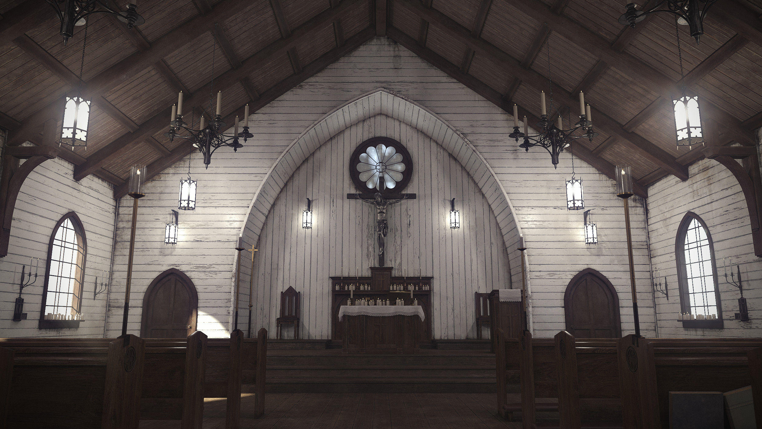 modelo 3d Church Interior 8K PBR Texture - TurboSquid 1903281