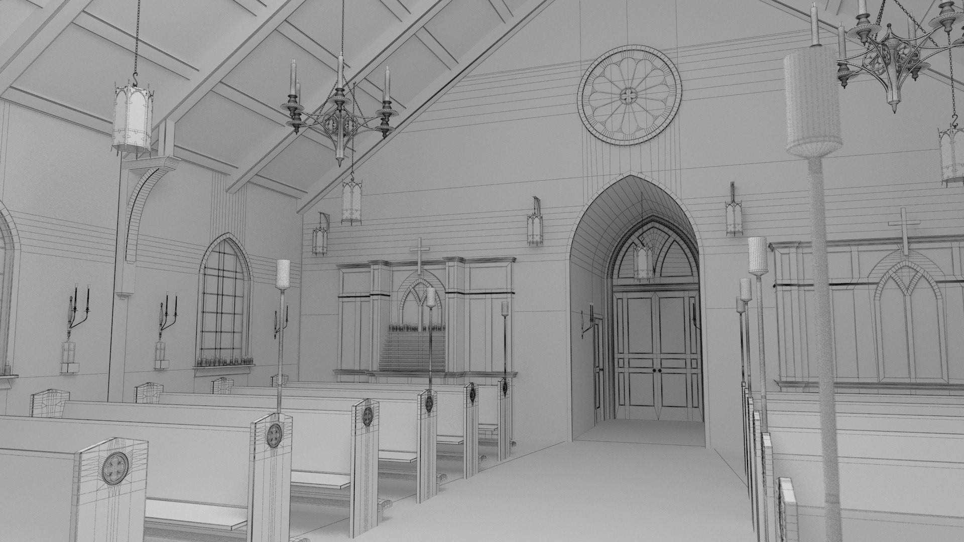 Church Interior 8K PBR Texture 3D model - TurboSquid 1903281