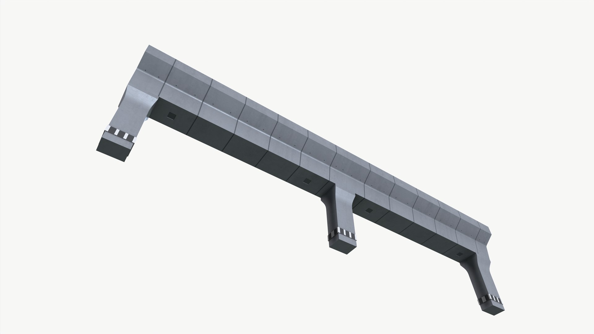 Metro Bridge Modular Model - TurboSquid 2504646