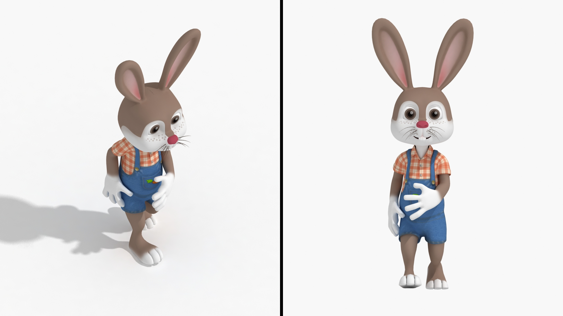 Cartoon Rabbit 3D Model - TurboSquid 2010417