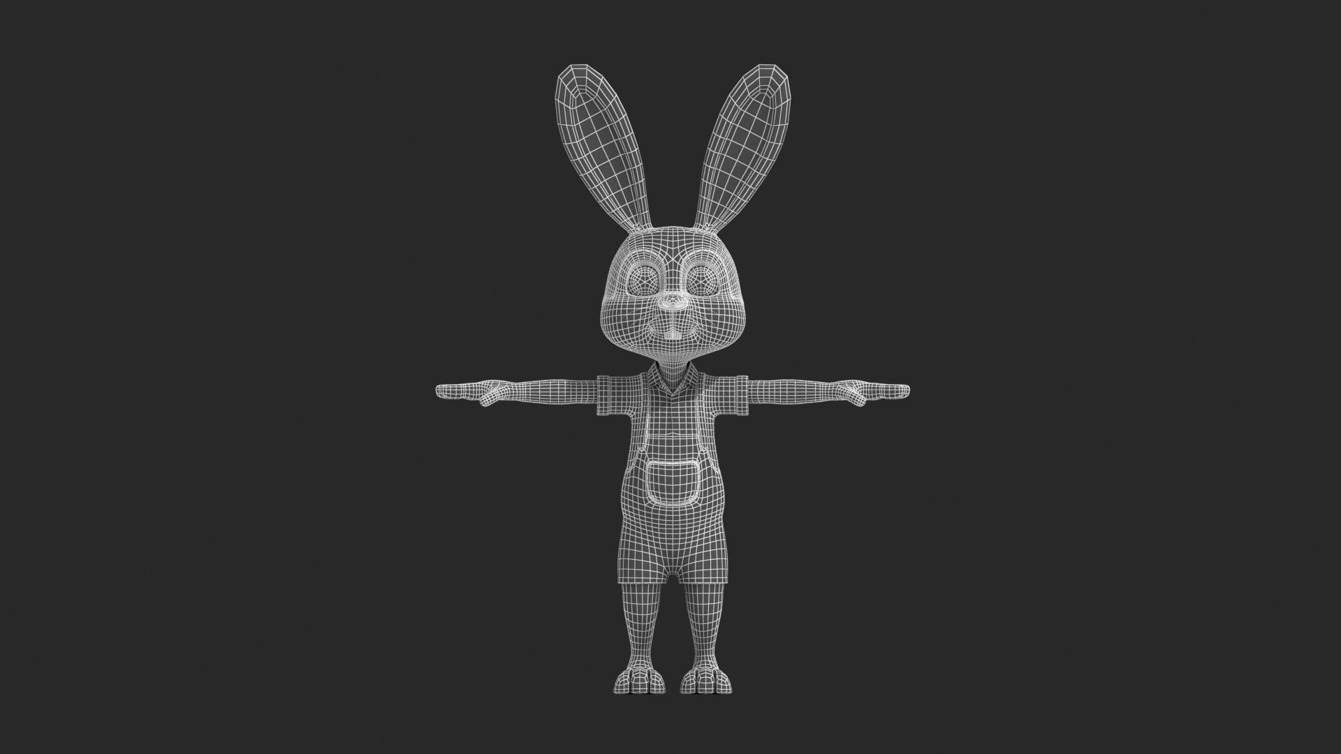 Cartoon Rabbit 3D Model - TurboSquid 2010417
