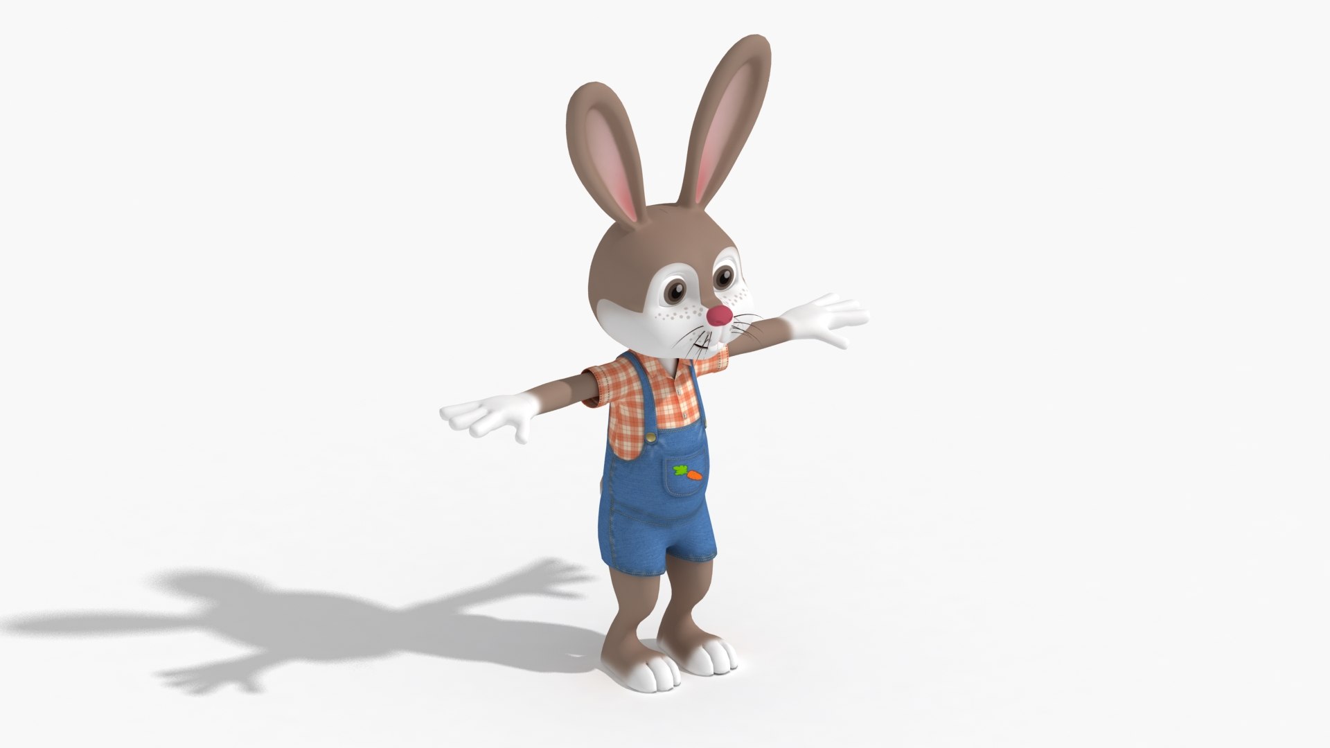 Cartoon Rabbit 3D Model - TurboSquid 2010417