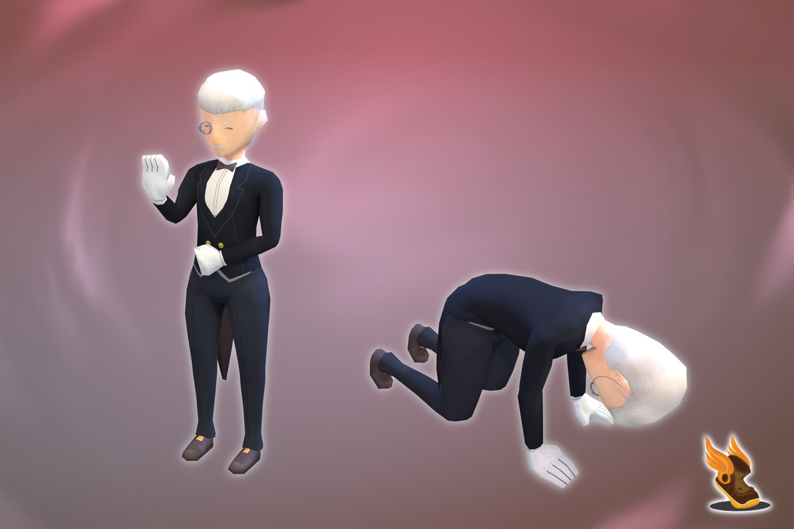 3D Stylized NPC - Rich Gentleman Butler - TurboSquid 2037228