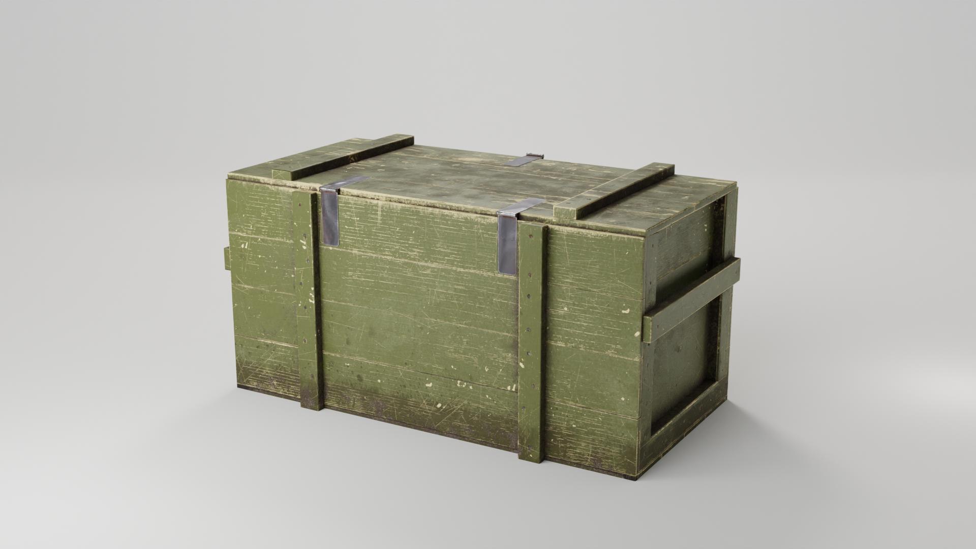 Worn Wooden Box With Lid 3D - TurboSquid 2109048