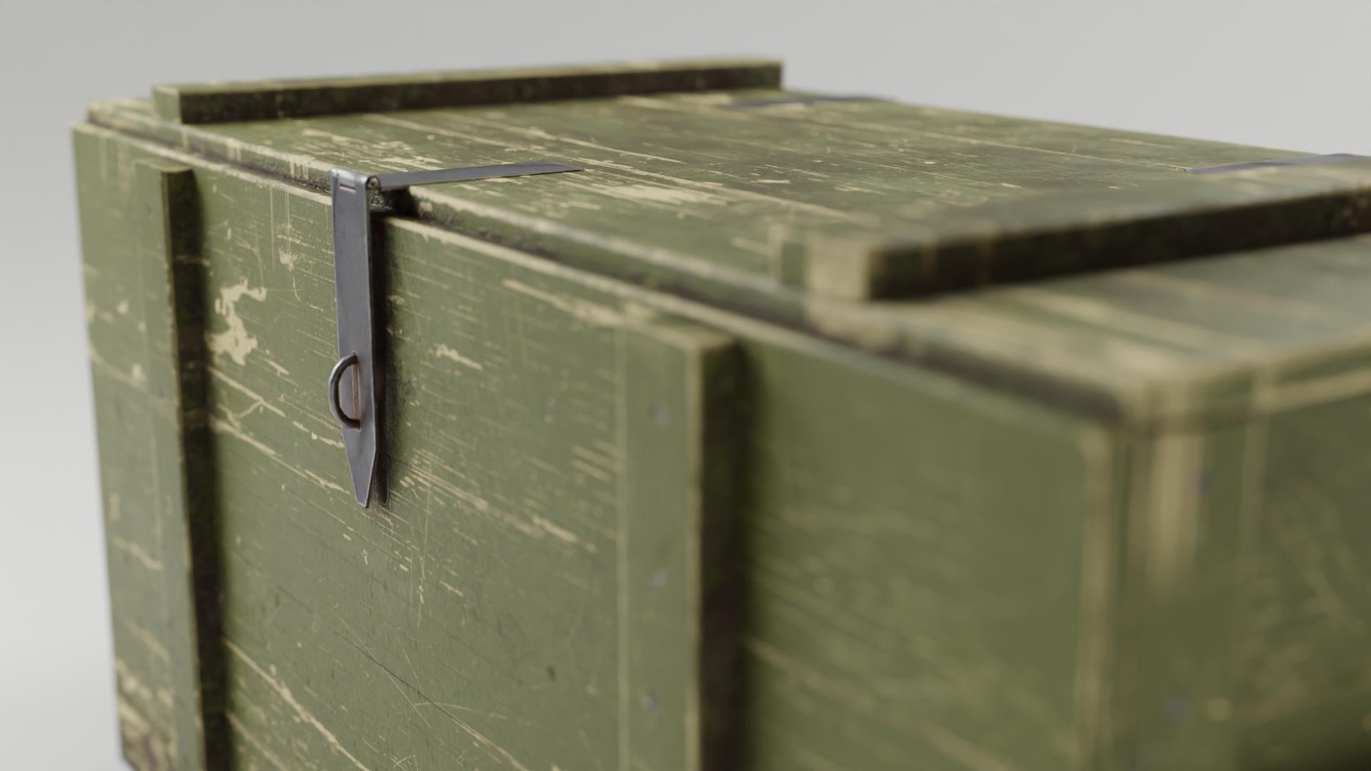 Worn Wooden Box With Lid 3D - TurboSquid 2109048