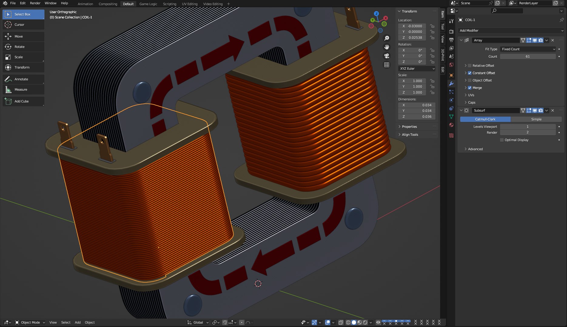 Core Type Transformer For Education 3D Model - TurboSquid 2283613