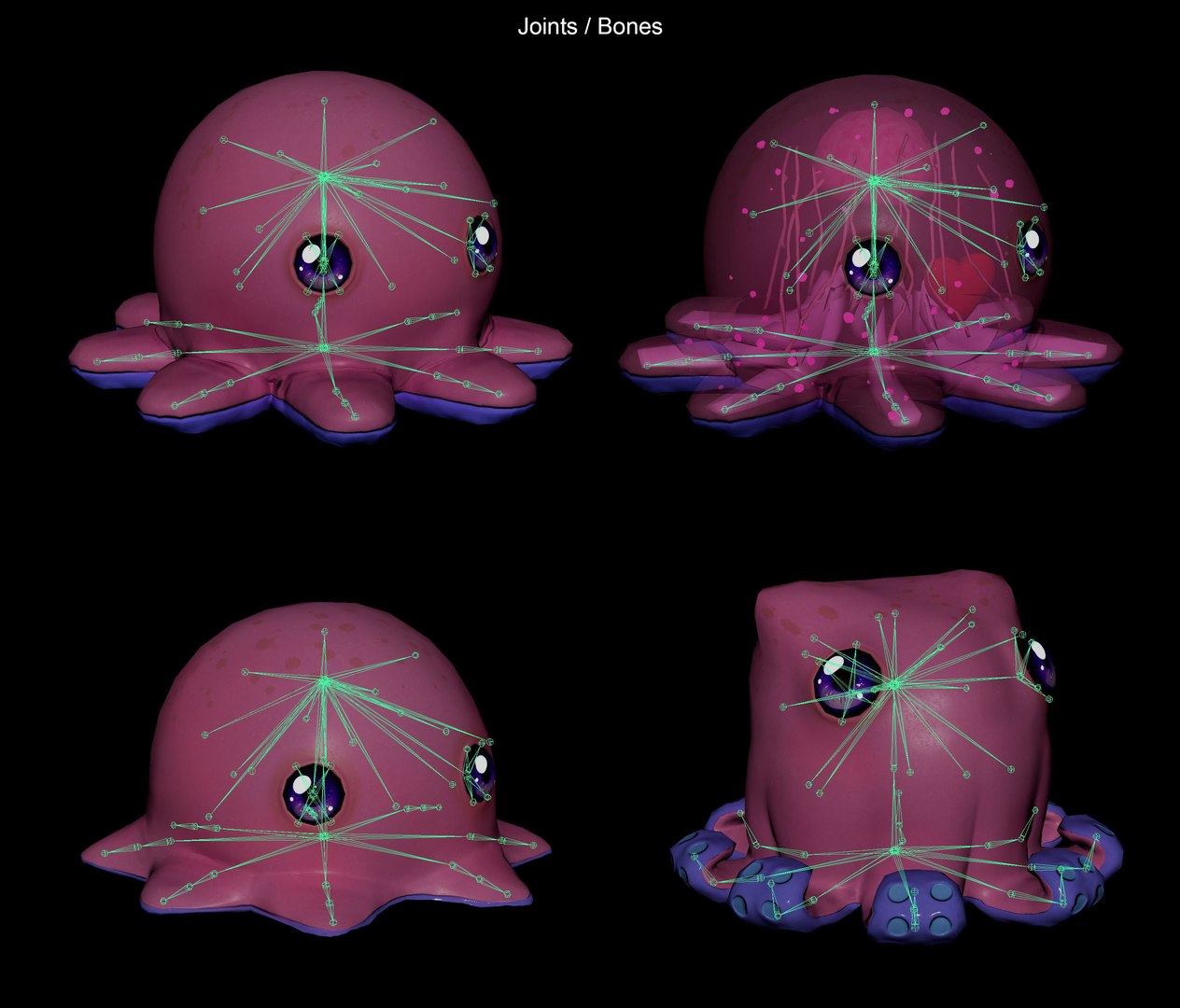 3D Cute Octopuss Collection - Animated - TurboSquid 2110040