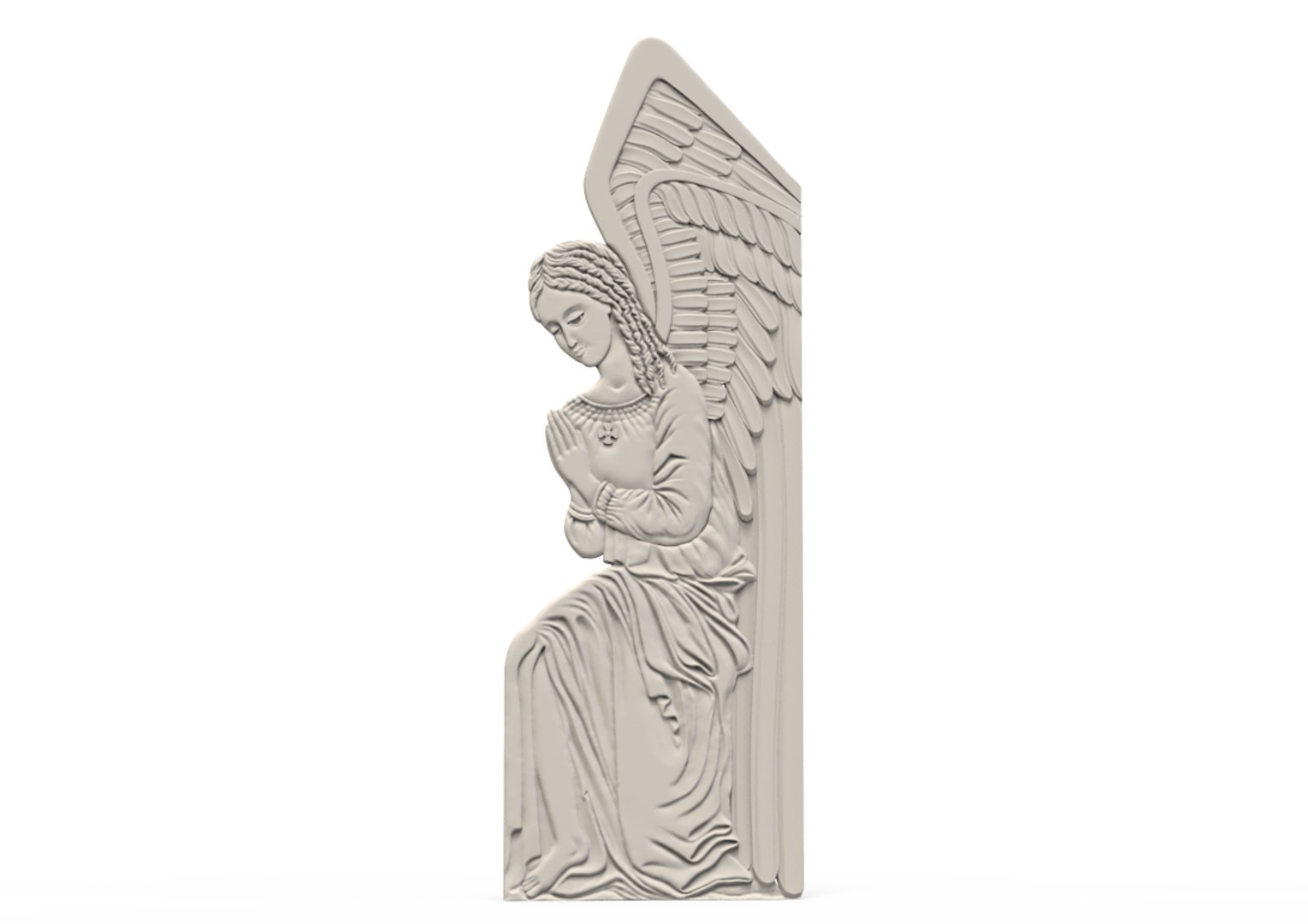 3D Stl Angel Bas-relief Model - TurboSquid 1417049