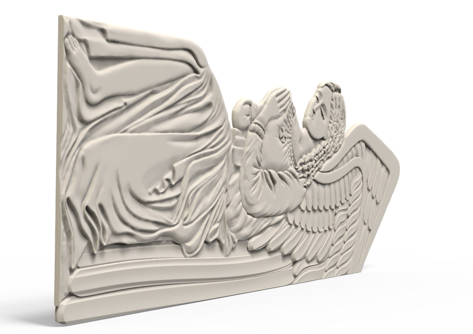 3D Stl Angel Bas-relief Model - TurboSquid 1417049