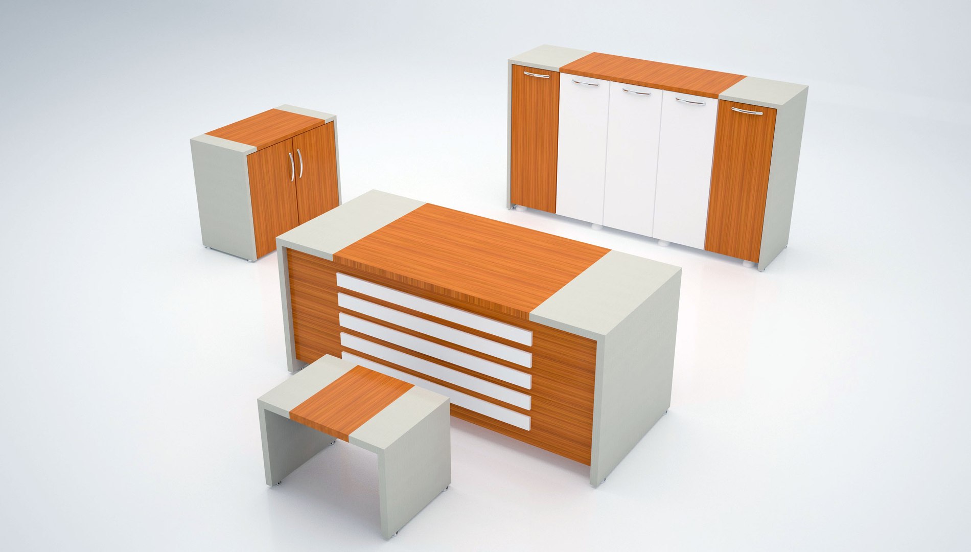 3D Furniture Design Office Table Model - TurboSquid 1579934