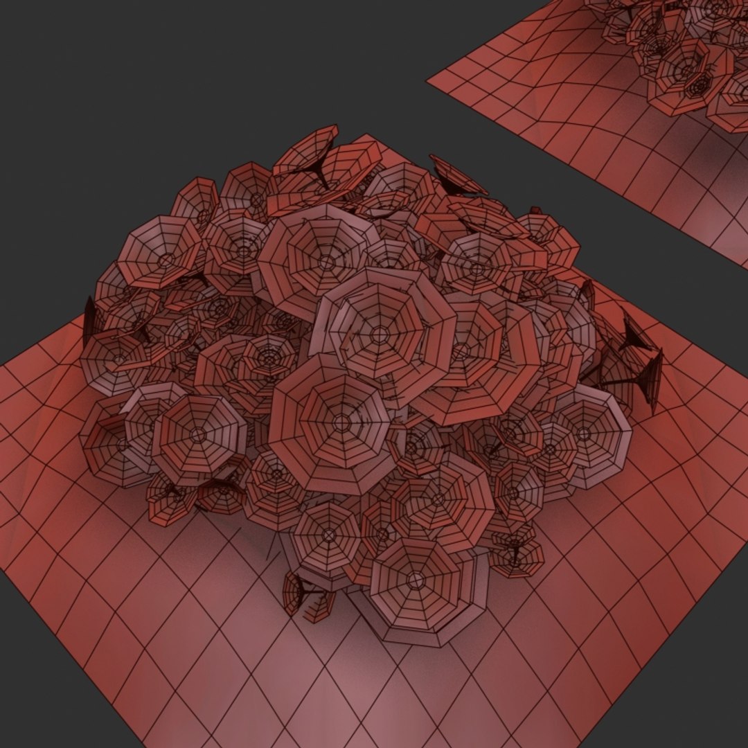 3d Model Flower Bushes