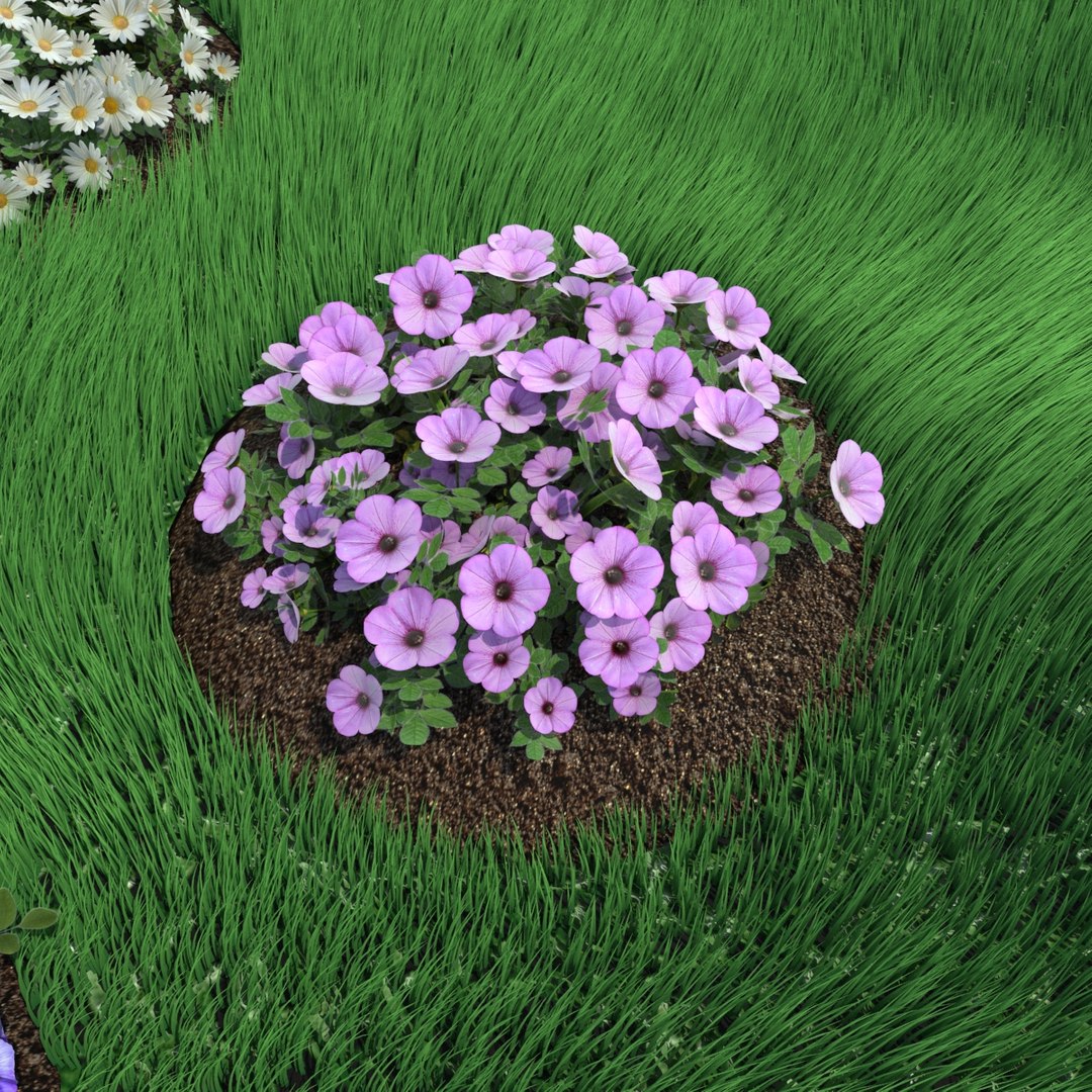 3d Model Flower Bushes