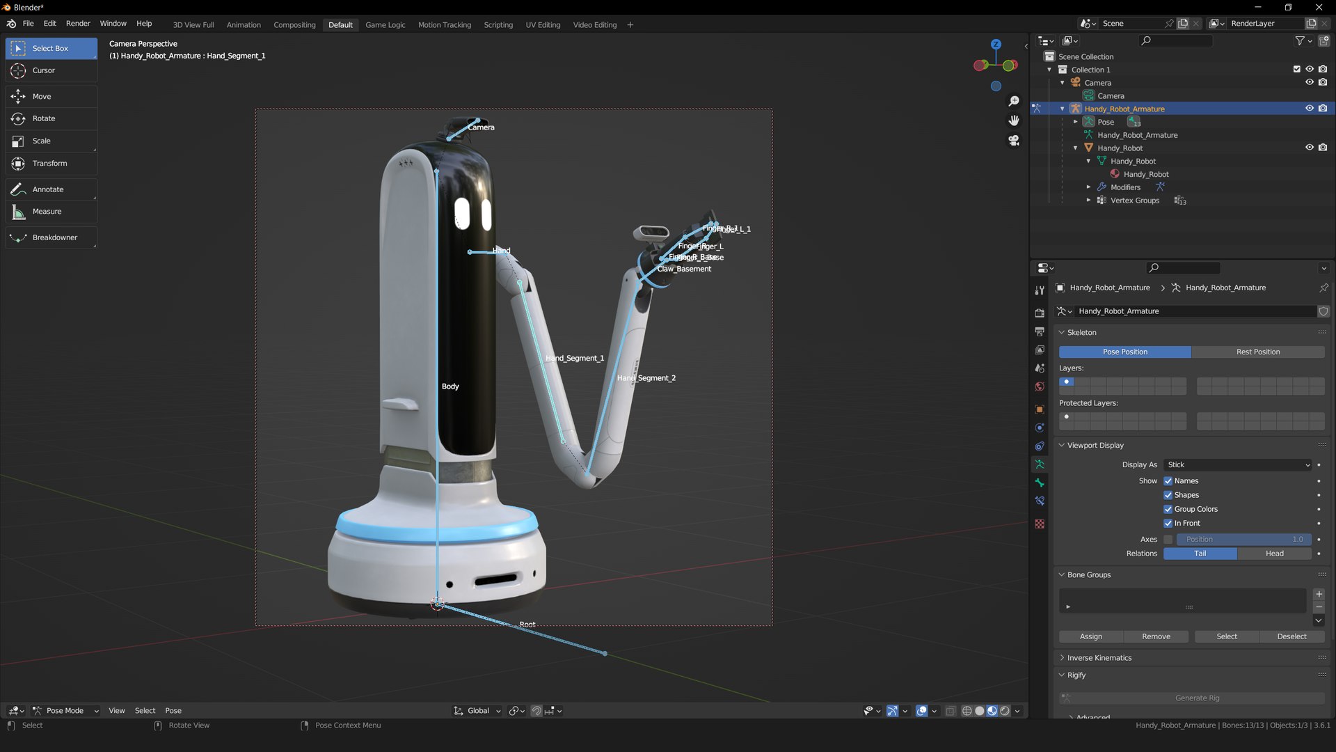 3D Samsung Rigged Bot Handy EX1 2023 Edition PBR - TurboSquid 2103046