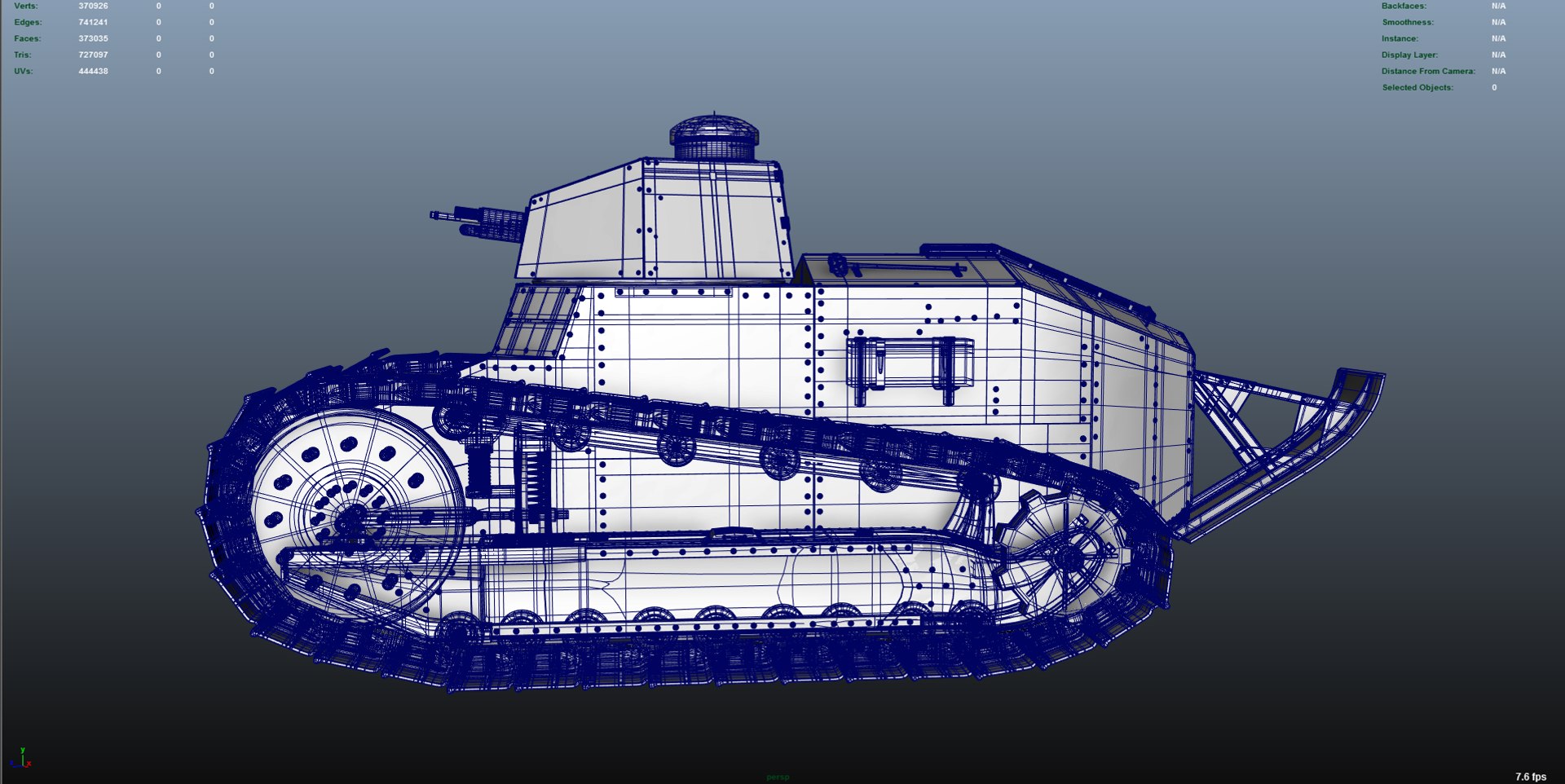 3D Model Renault Ft-17 Tank 1 - TurboSquid 1167989