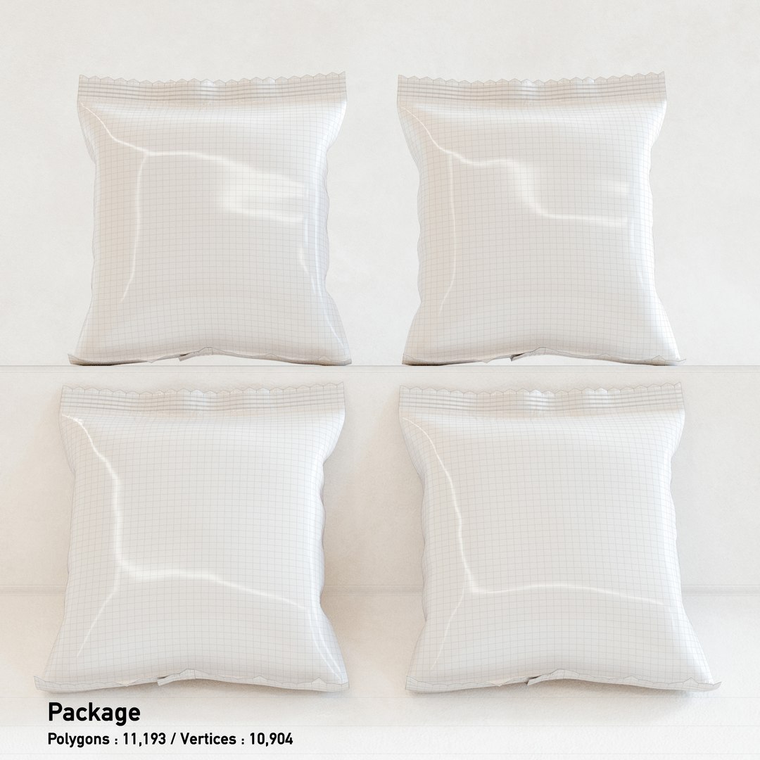 3D Model Bread Package - TurboSquid 2014499