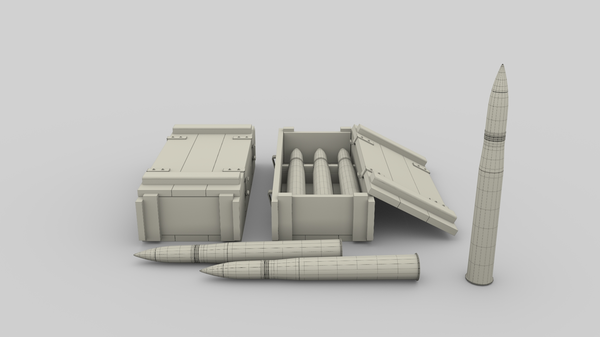 3d obj german 88mm shell